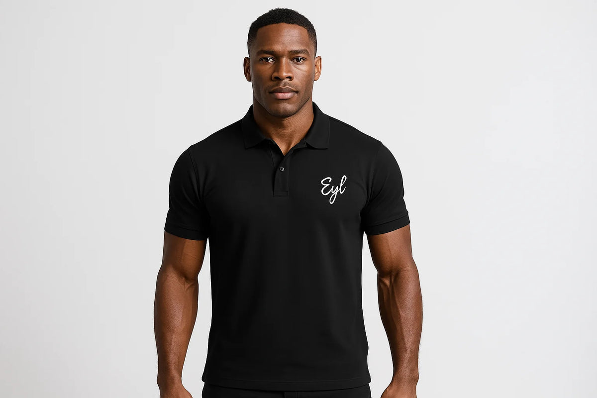 EYL Collection Unisex Polo Shirt With Embroidered Cursive EYL Logo ...